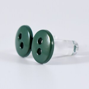 Plug Earrings - Gauges - Dark Green Button 4g, 2g, and 0g - Etsy