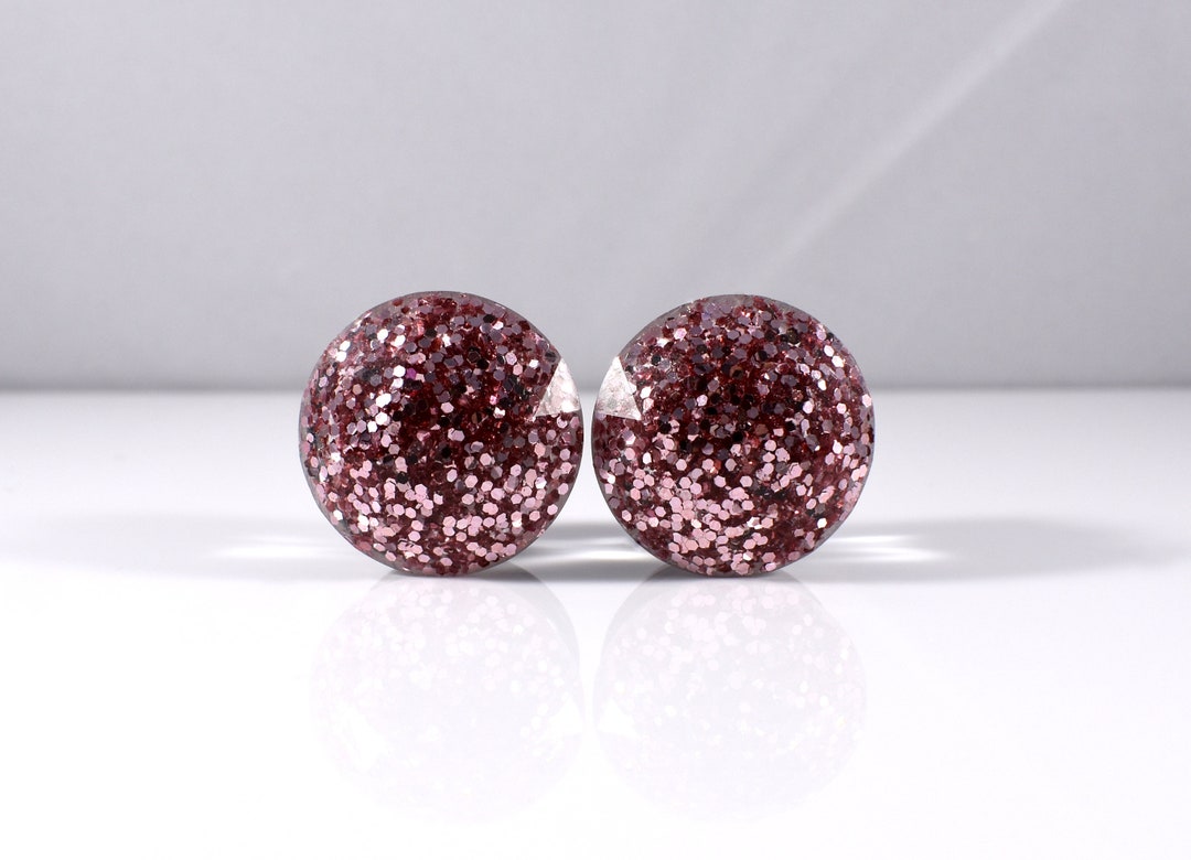 Plugs - Rose Gold - Pink Glitter Sparkle Plugs - 3/4 In, 7/8 In - Etsy