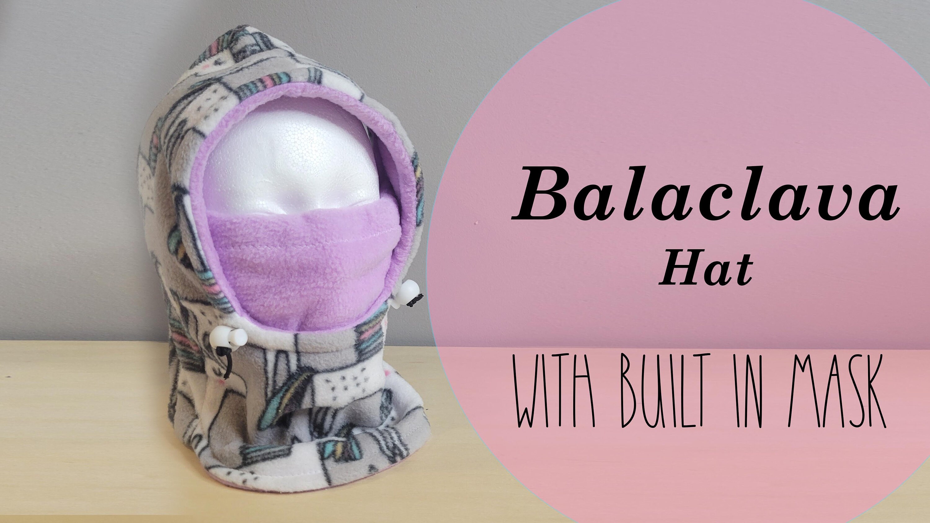KIDS ONLY PDF Sewing Pattern Balaclava Hat With Mask and - Etsy