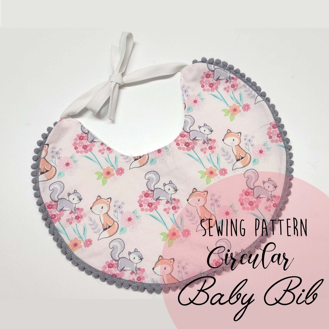 PDF - Sewing Pattern How to Sew a Circular Bib - 3 Sizes - Etsy