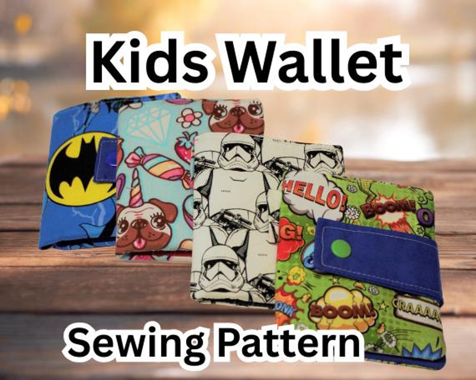 PDF - How to Sew a Kids Wallet Tutorial - Charmedbyashley - Etsy