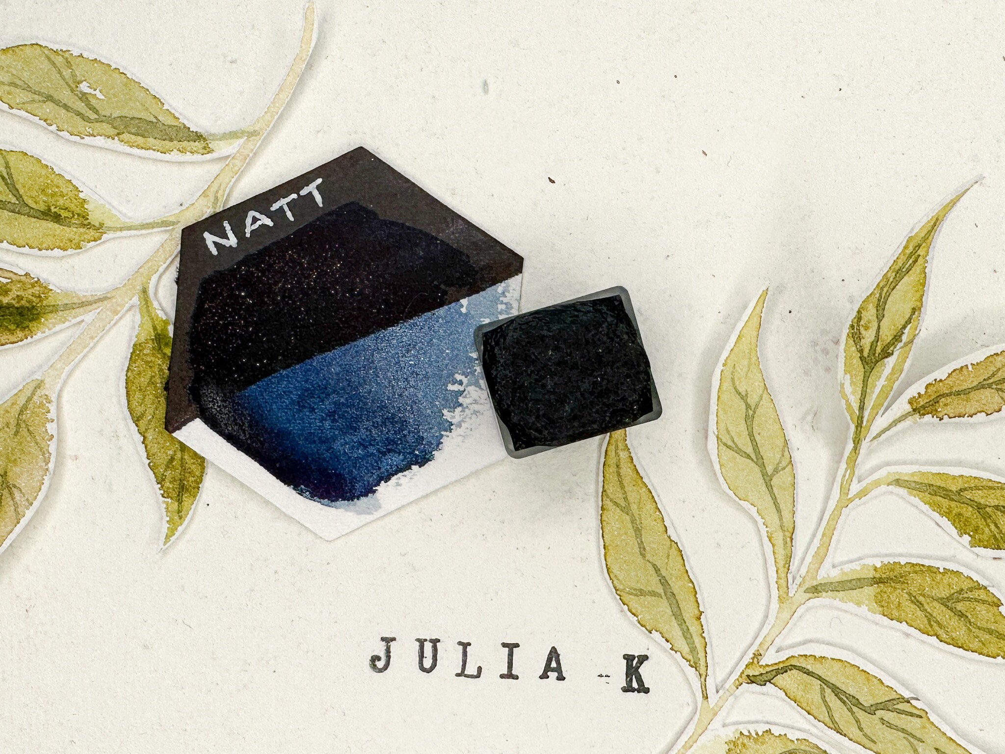 Natt- Handmade Watercolor Paint Julia K Art Studio - Etsy