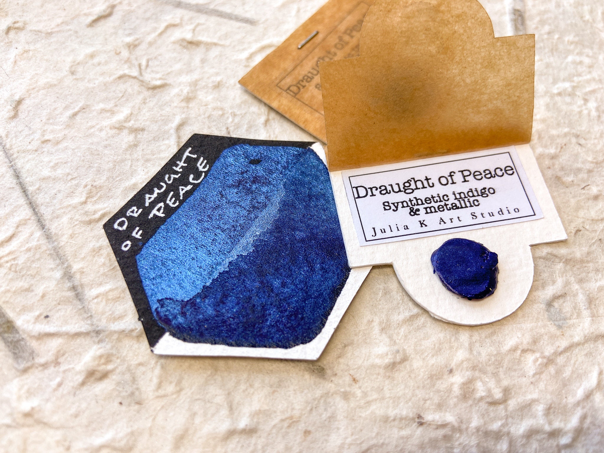 Single Dot Sample Blue & Purple - Handmade Watercolor Paint - Etsy