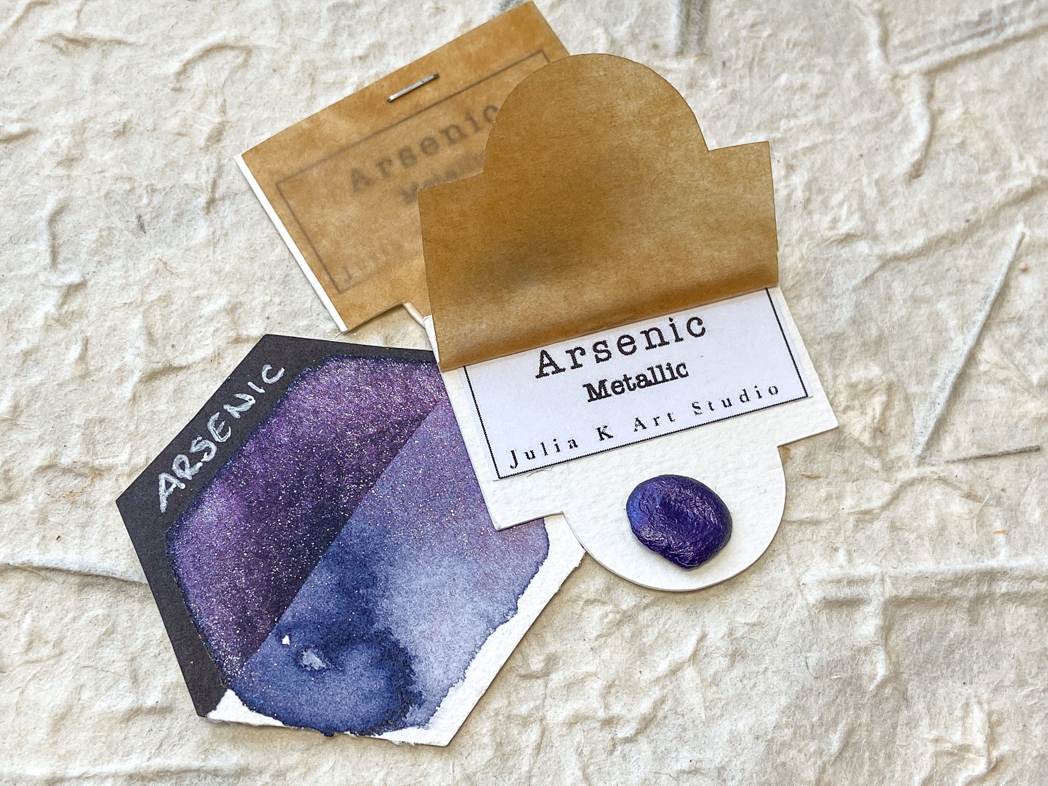 Single Dot Sample Blue & Purple - Handmade Watercolor Paint - Etsy