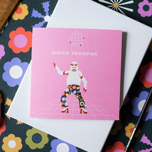 Super Trooper Birthday Card - Etsy