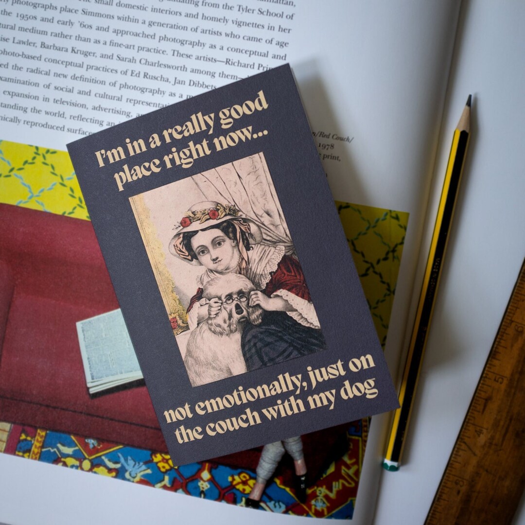 Really Good Place Greeting Card Funny Dog Couch - Etsy