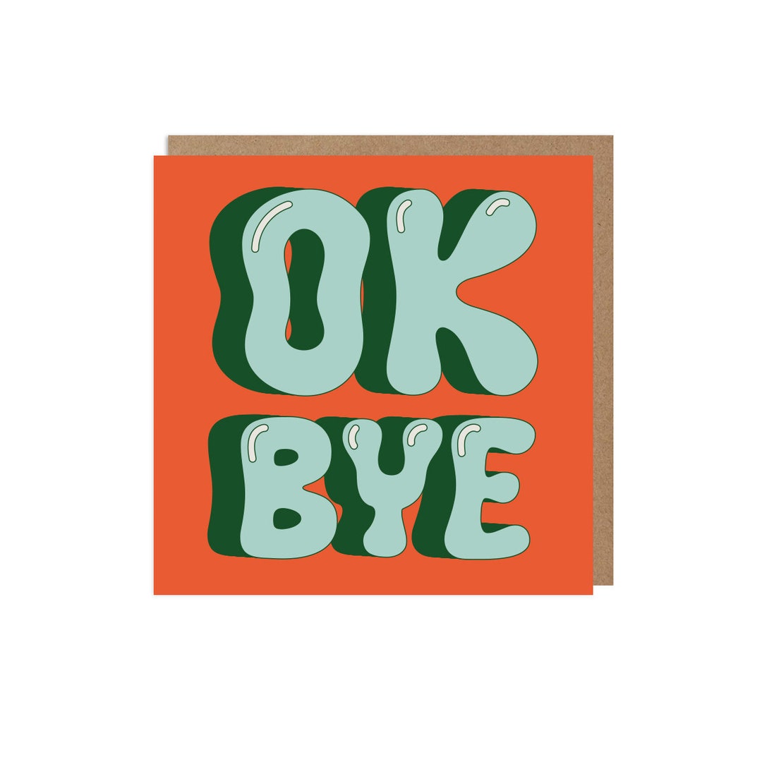 OK Bye Leaving Card Funny Retirement Bon Voyage New Job - Etsy