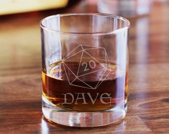 Dnd Whiskey Glass | Etsy