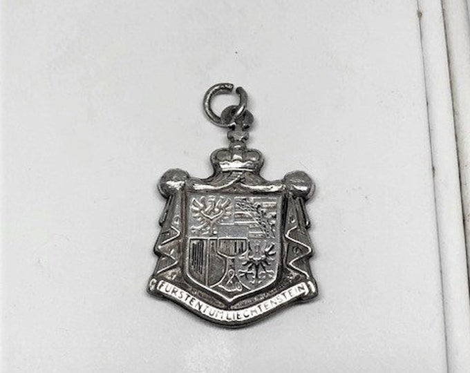 VINTAGE .800 SILVER Forstentum Liechtenstein Crest Charm 2.0 Grams - Etsy