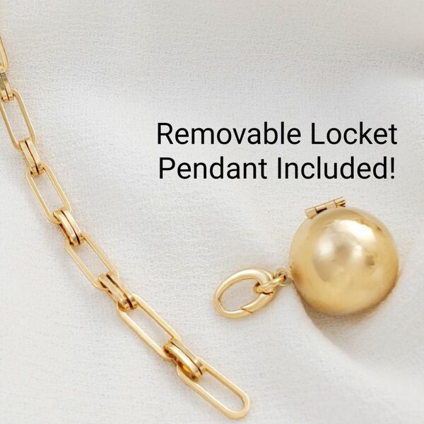 Ball Locket Necklace - Etsy
