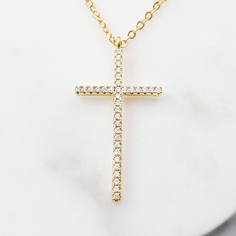Large Cross Necklace - Etsy