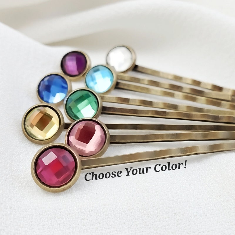 Crystal Bobby Pins - Etsy
