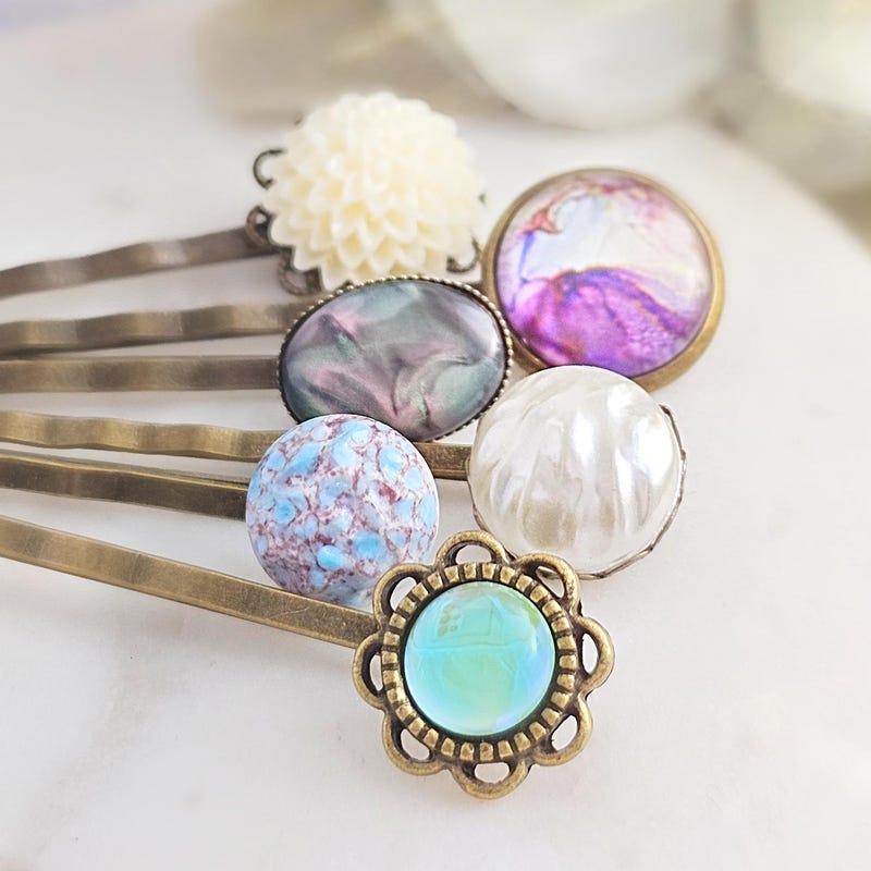 Galaxy Hair Pins - Etsy