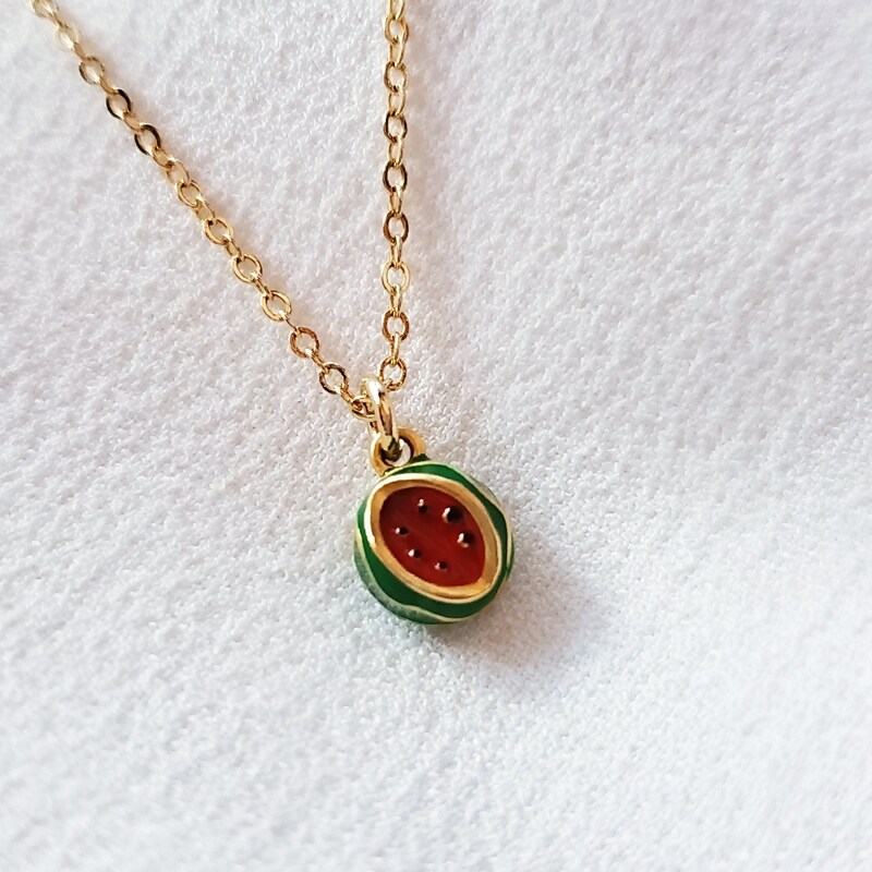 Watermelon Necklace - Etsy