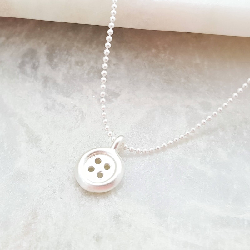 Button Necklace - Etsy