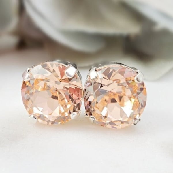 Peach Color Earrings - Etsy
