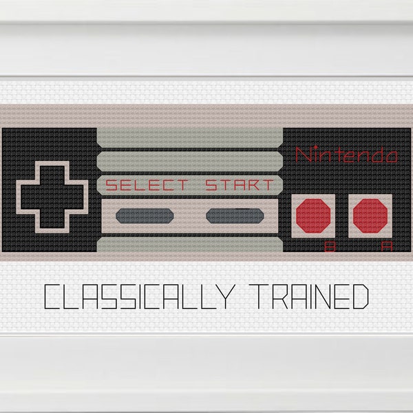 Nintendo Controller Cross Stitch - Etsy