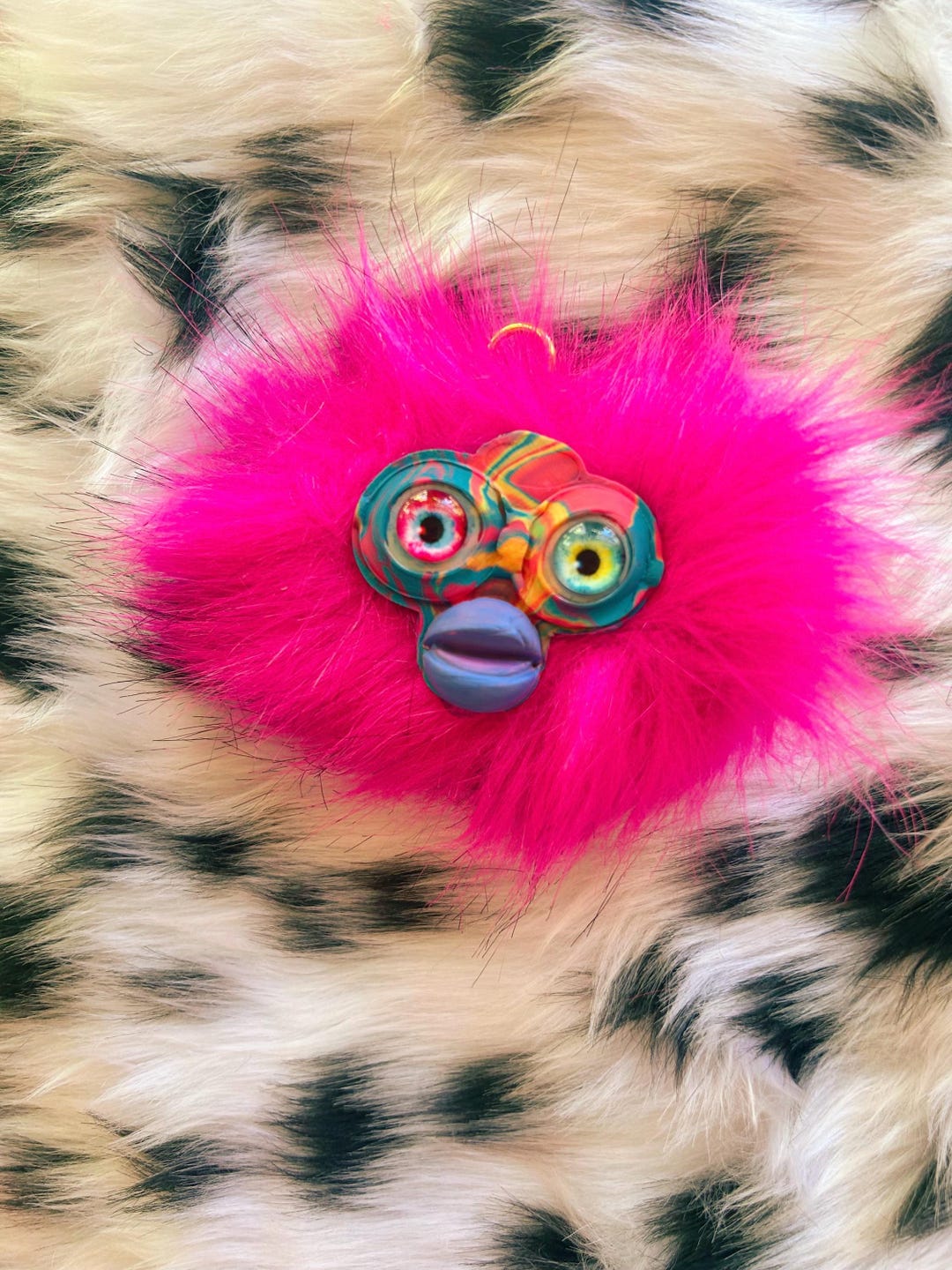 Handmade Furby Keychain - Etsy