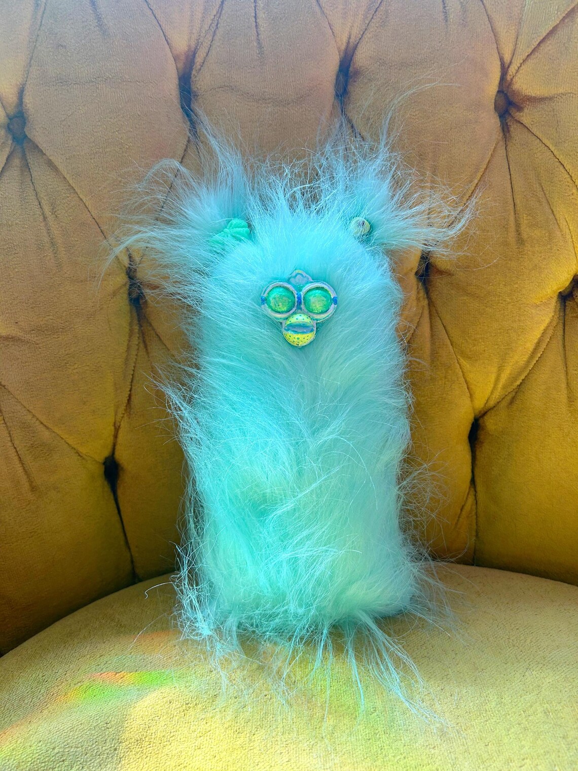 Pastel Green Loaf Long Furby // Furby Art Doll - Etsy