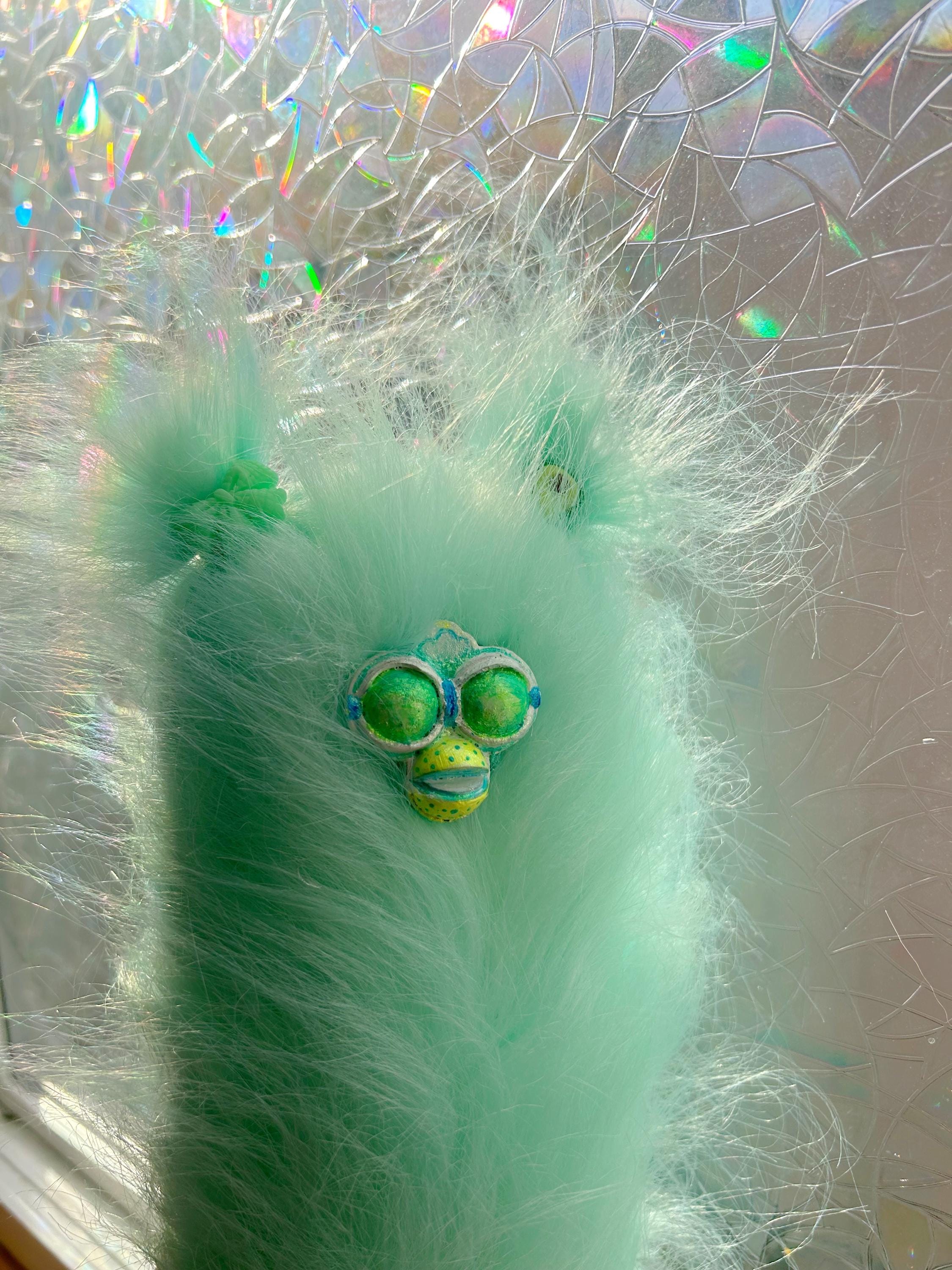 Pastel Green Loaf Long Furby // Furby Art Doll - Etsy