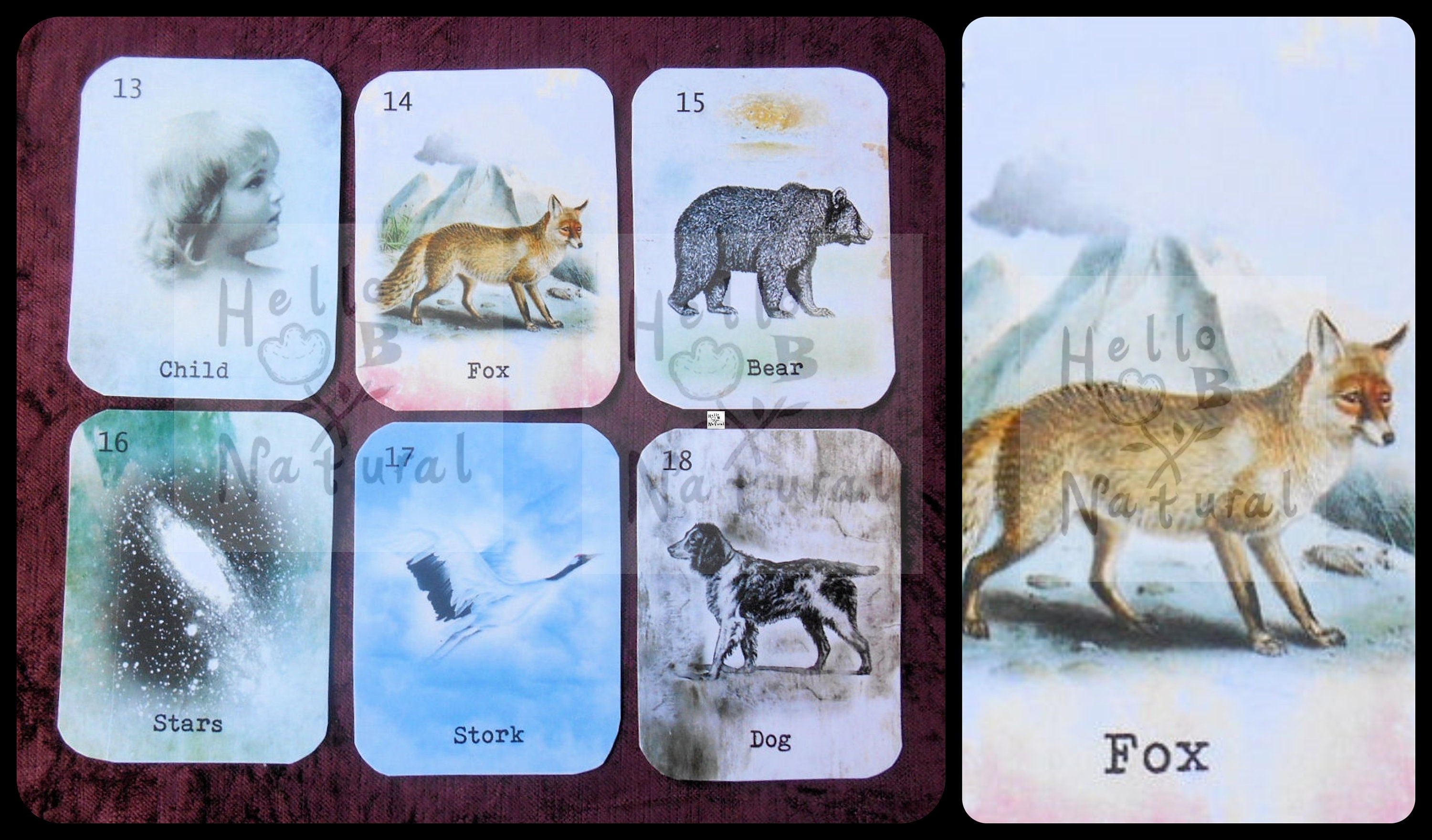 Vintage Lenormand Cards 36 Divination Cards Printable - Etsy Australia