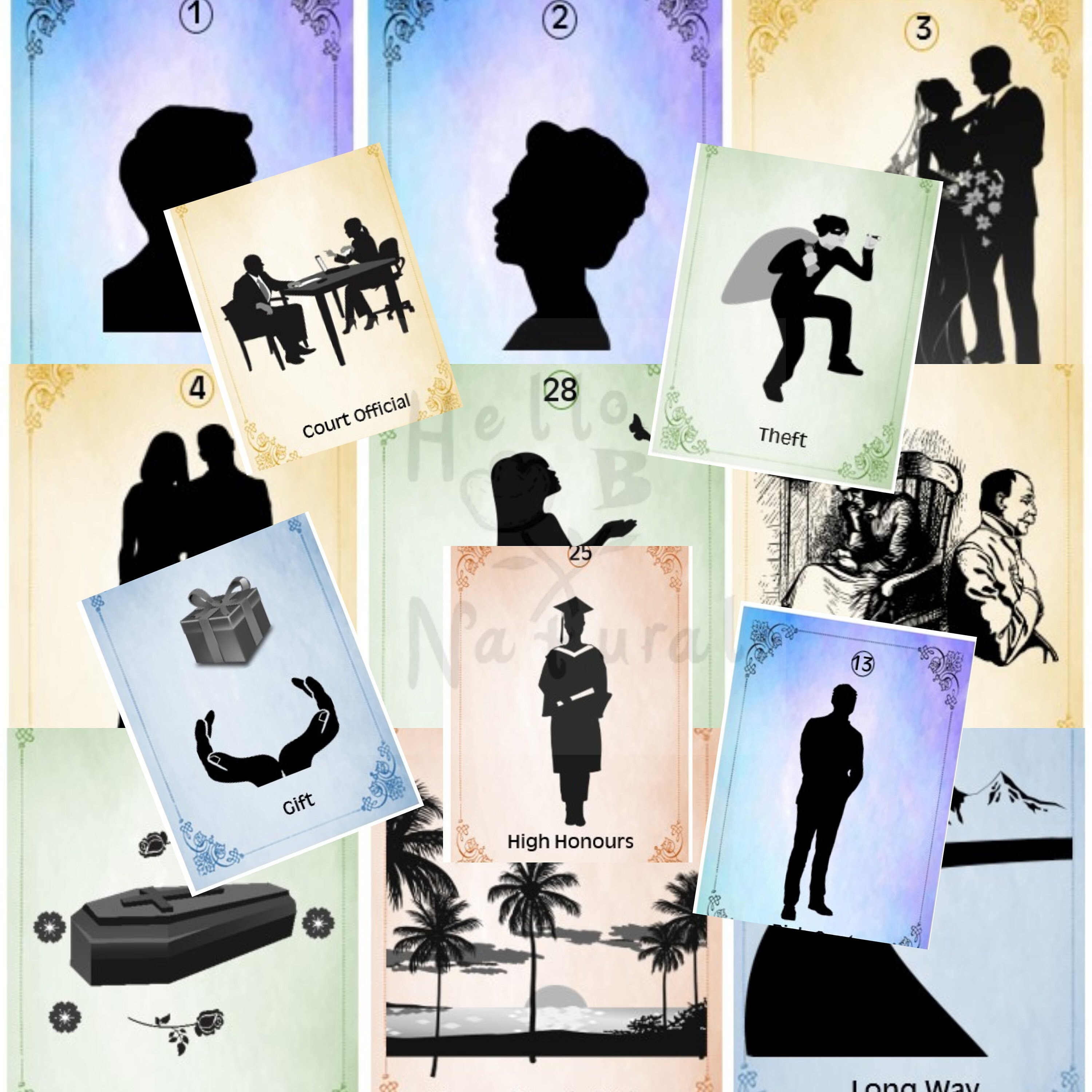 Silhouette Kipper, Printable Kipper Cards, Colour Coded, 38 Card Deck ...