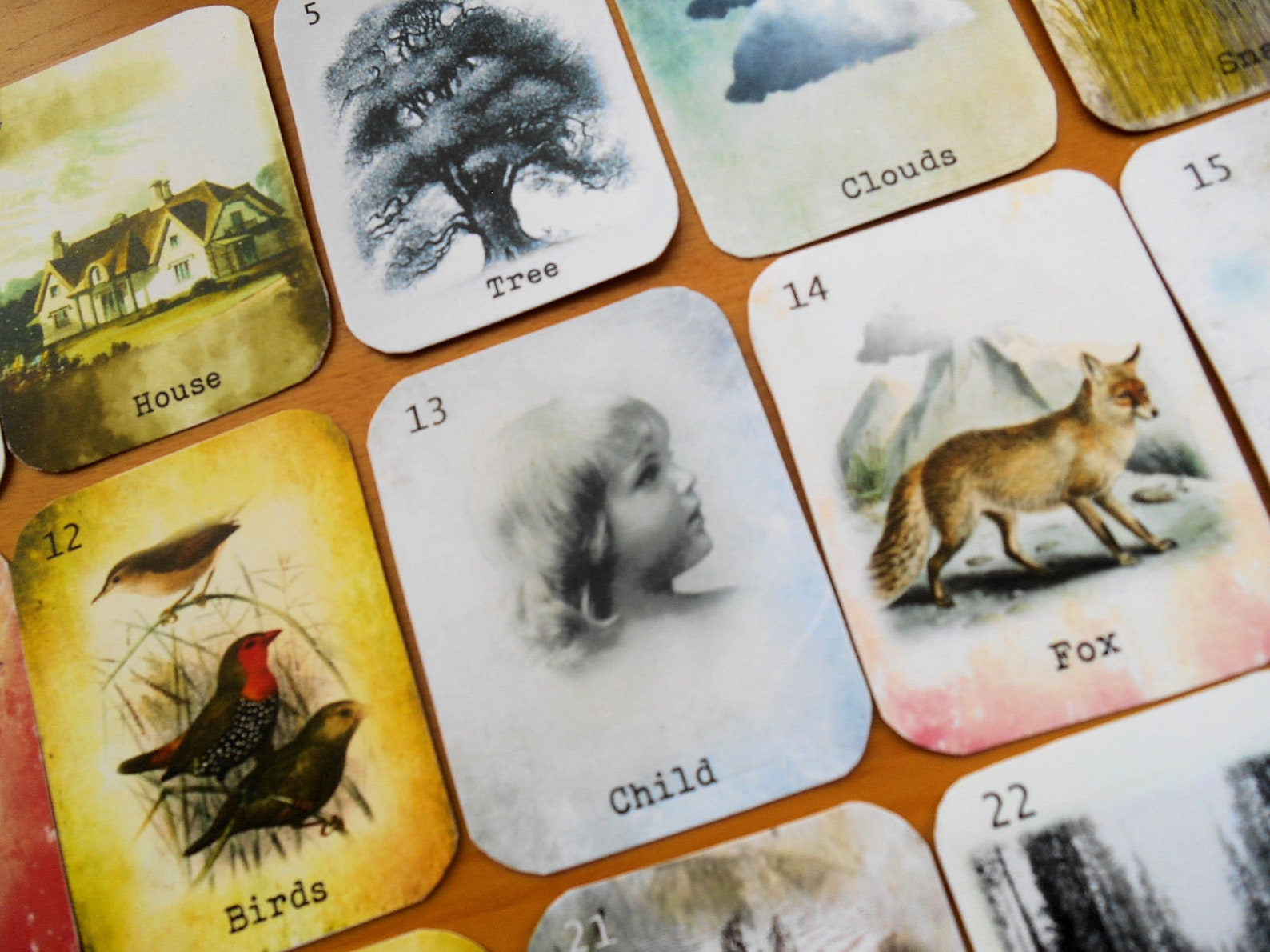 Vintage Lenormand Cards 36 Divination Cards Printable - Etsy