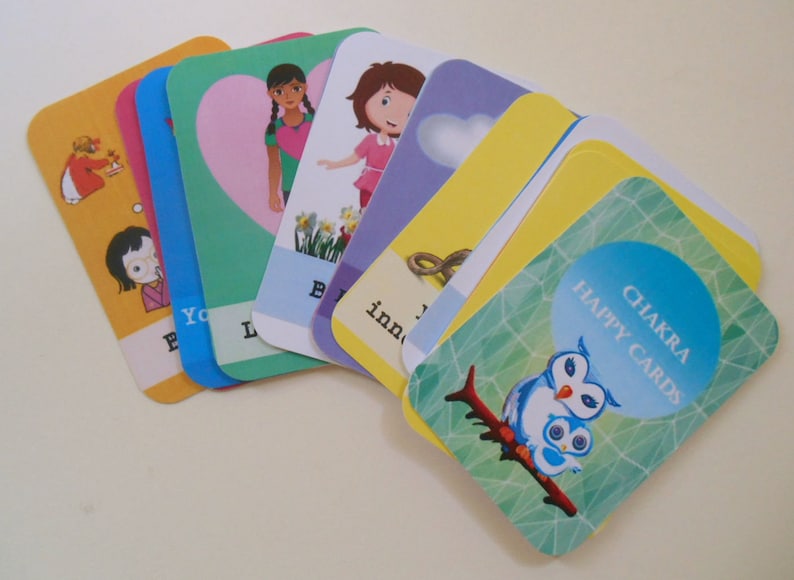 Kids Chakra Cards Oracle Cards Motivational Cards Spirit - Etsy