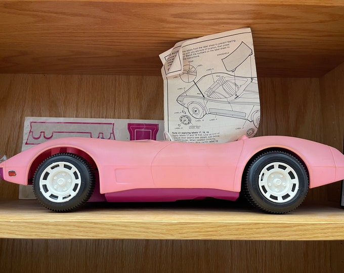 1980 Barbie Pink Car Convertible Dream'vette Corvette With Instructions ...