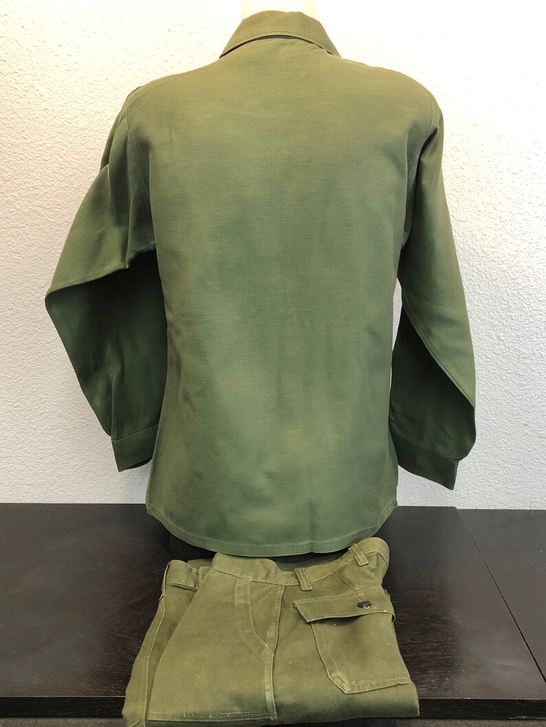 Original US Army Vietnam War Mike Force Member 1970 OG-107 Cotton ...