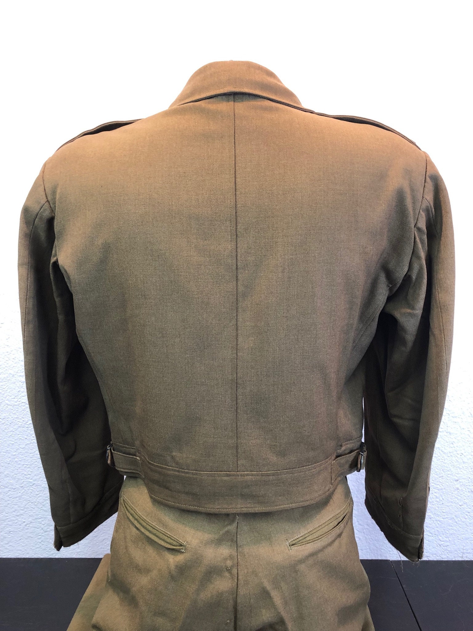 U.S. AAF WW2 1940's Ike OD Wool Field Jacket Rare Far East Air Force ...
