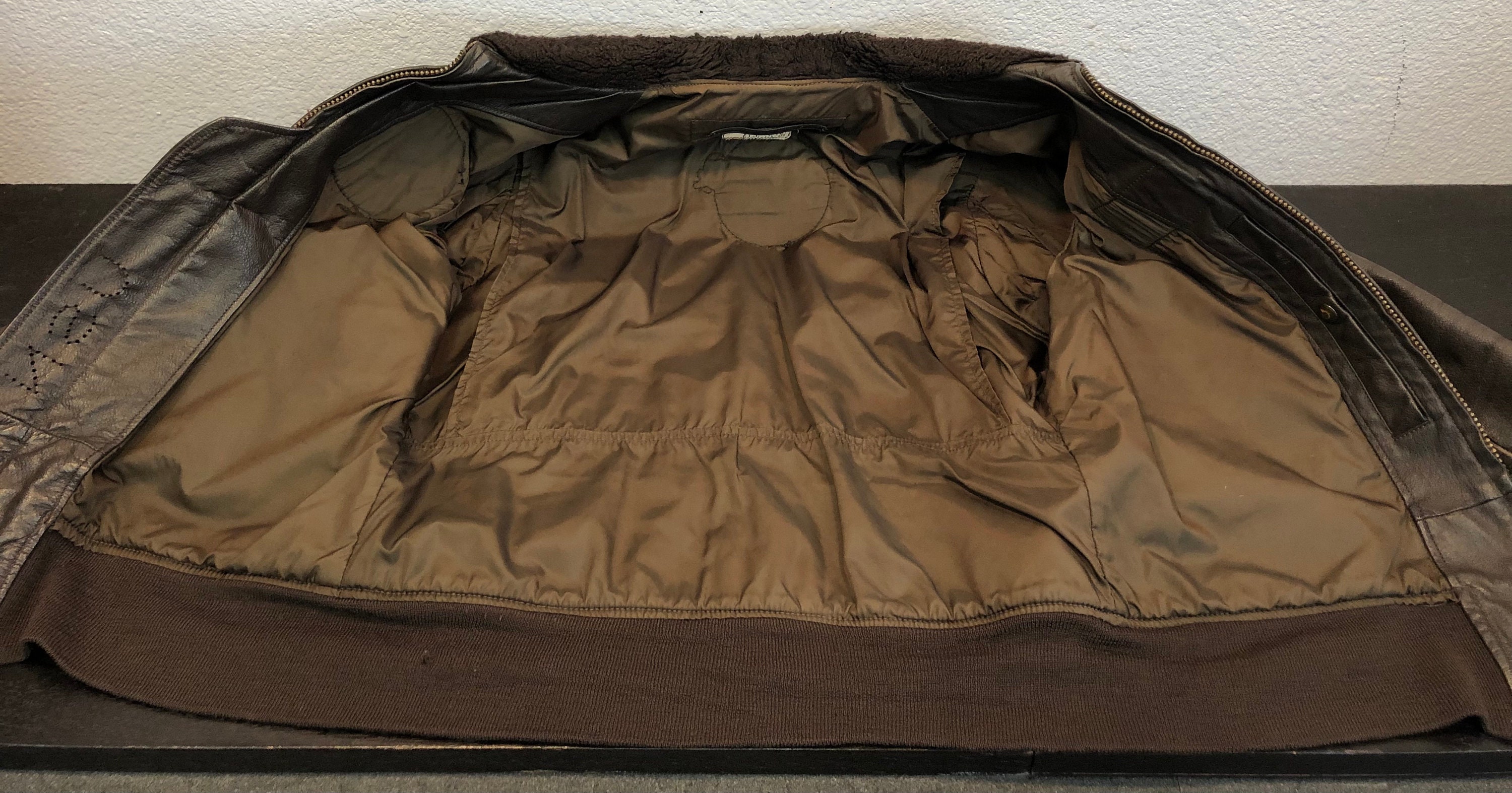 1970s Navy Type G-1 Leather Jacket HMX-1 Presidential and VIP Marine ...