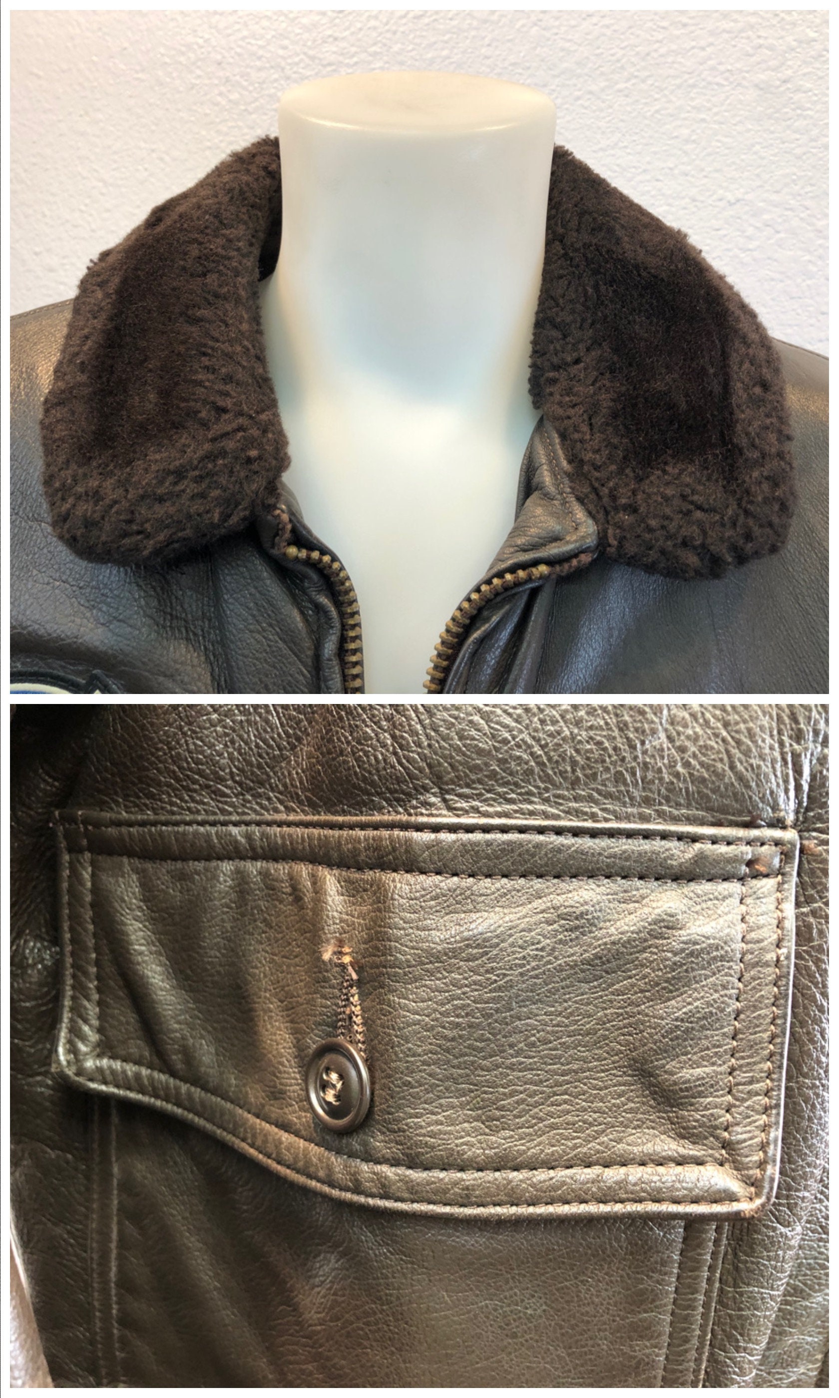 1970s Navy Type G-1 Leather Jacket (HMX-1) Presidential and VIP Marine ...