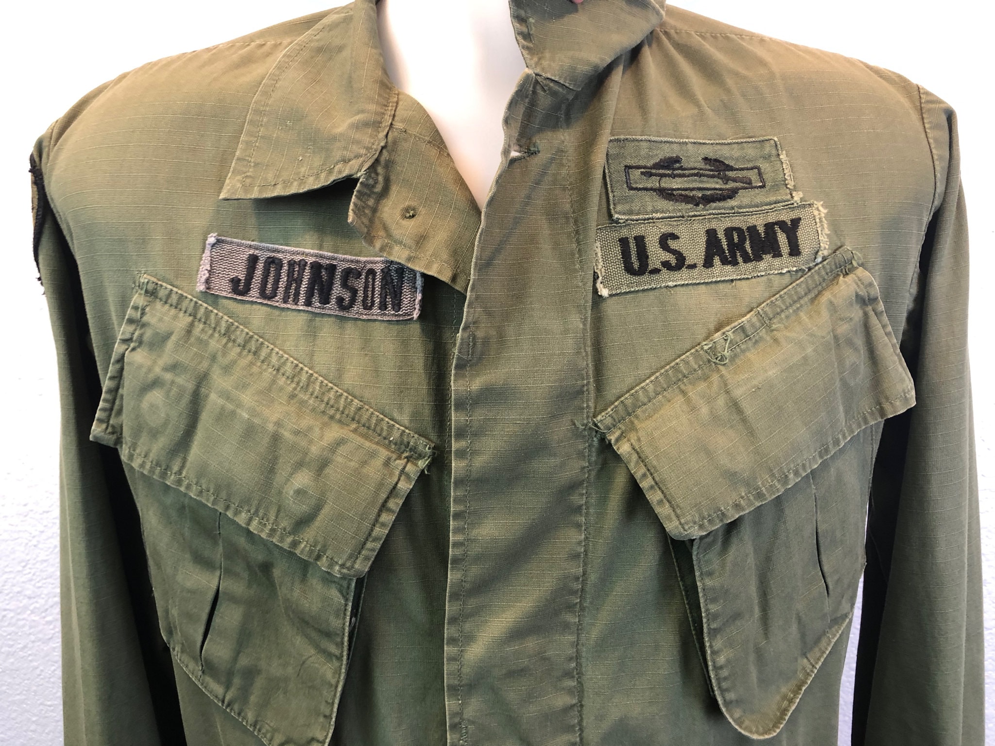 US Army Vietnam War Tropical Combat Uniform Shirt 1st Cavalry aka ...