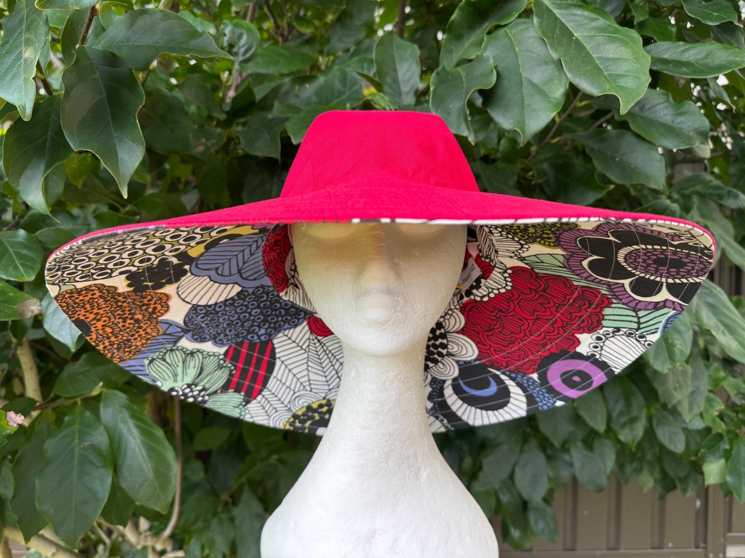 Ultra Wide Brim Sun Hat Women/reversible Hat/wire Brim: 90s Sheridan ...