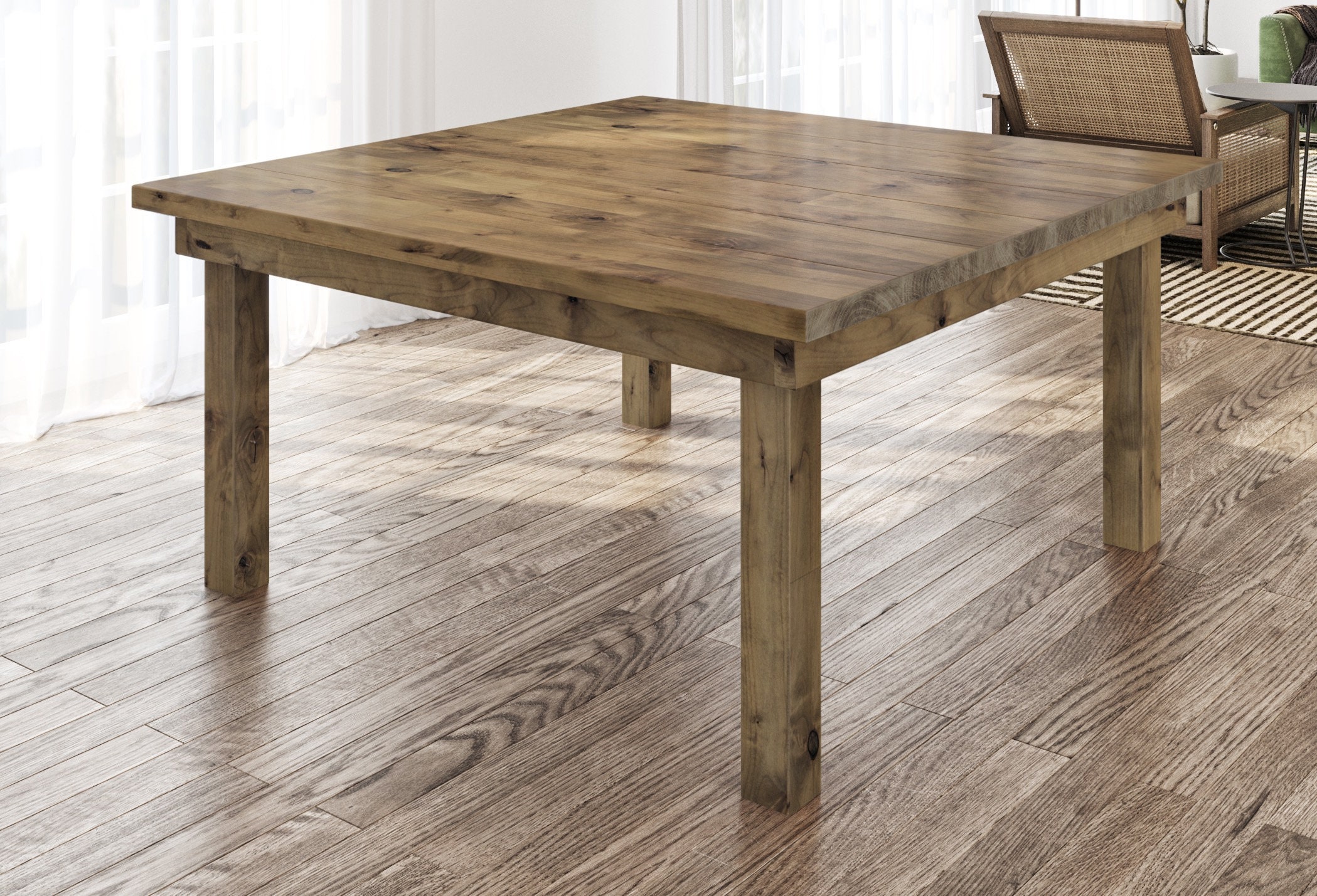 Antique Square Farmhouse Table