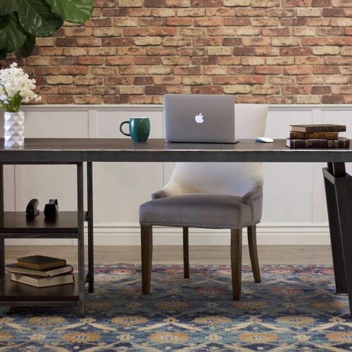 Industrial Executive Desk on Casters With Storage - Etsy