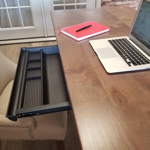 Contemporary Hardwood Writing Desk - Etsy
