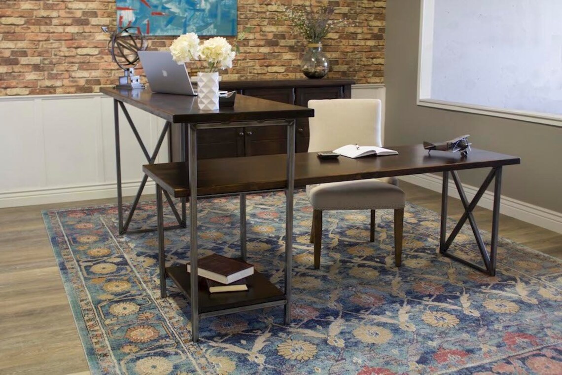 Sit or Stand Corner L-shaped Desk Left Hand - Etsy