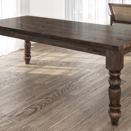 Black Walnut Dining Table Large Walnut Farmhouse Table Solid - Etsy
