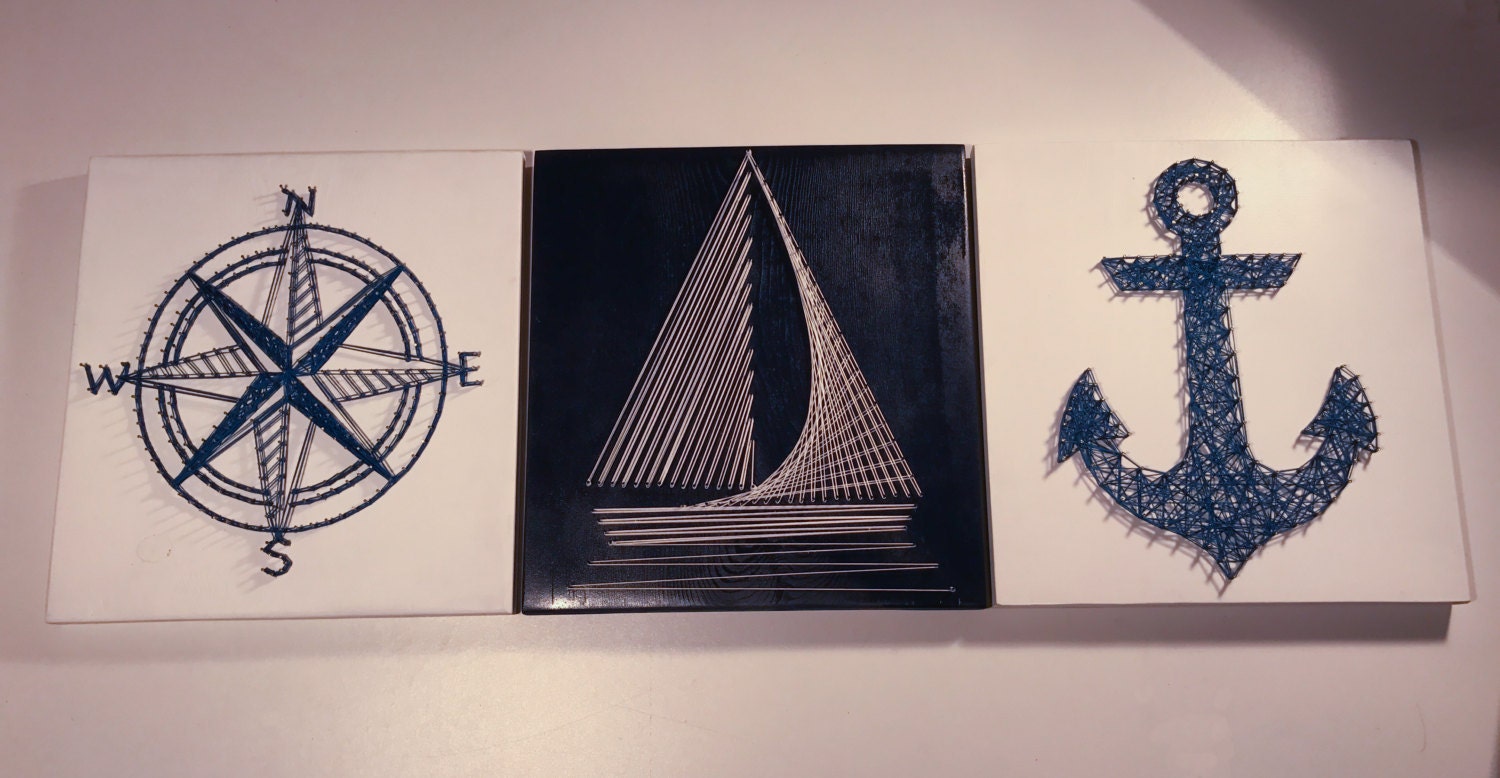 String Art Boat - Etsy