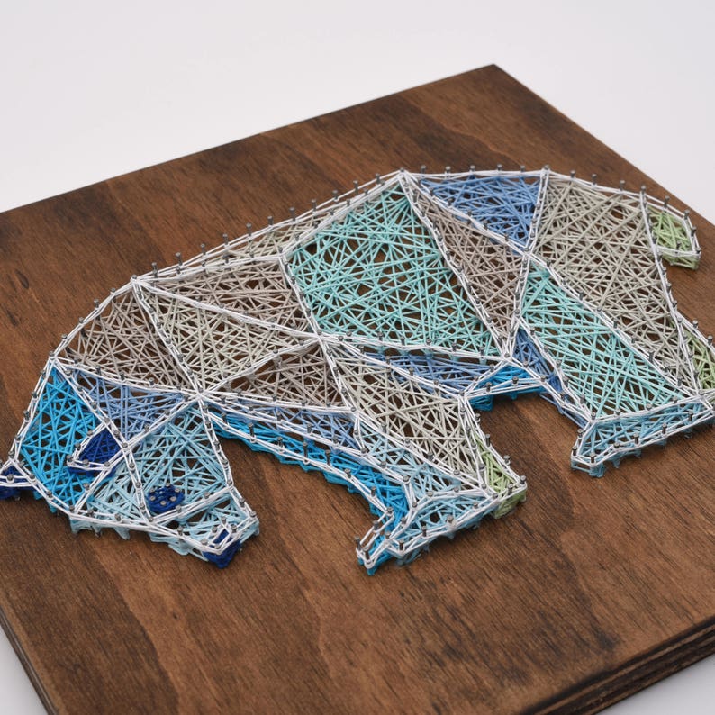 Geometric Bear String Art - Etsy