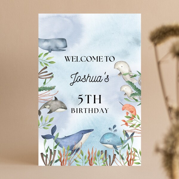 Whale Birthday - Etsy