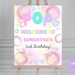 Bubbles Welcome Sign, Bubbles Party Sign, Instant Download, Editable ...