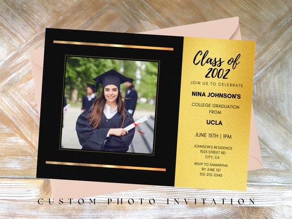 EDITABLE Graduation Party Invitation Class of 2022 Graduation | Etsy