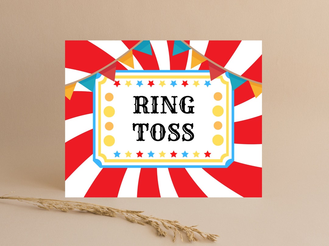 Carnival Games Sign, Printable Circus Sign, Carnival Party Games Sign ...