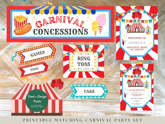 Carnival Games Signs Kit Carnival Games Will You Win? From World