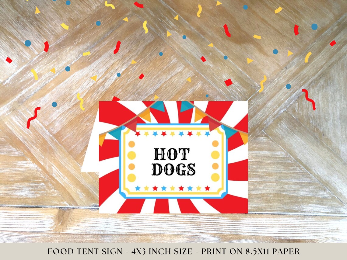 The Ultimate Carnival Party Printable Set Carnival Signs - Etsy