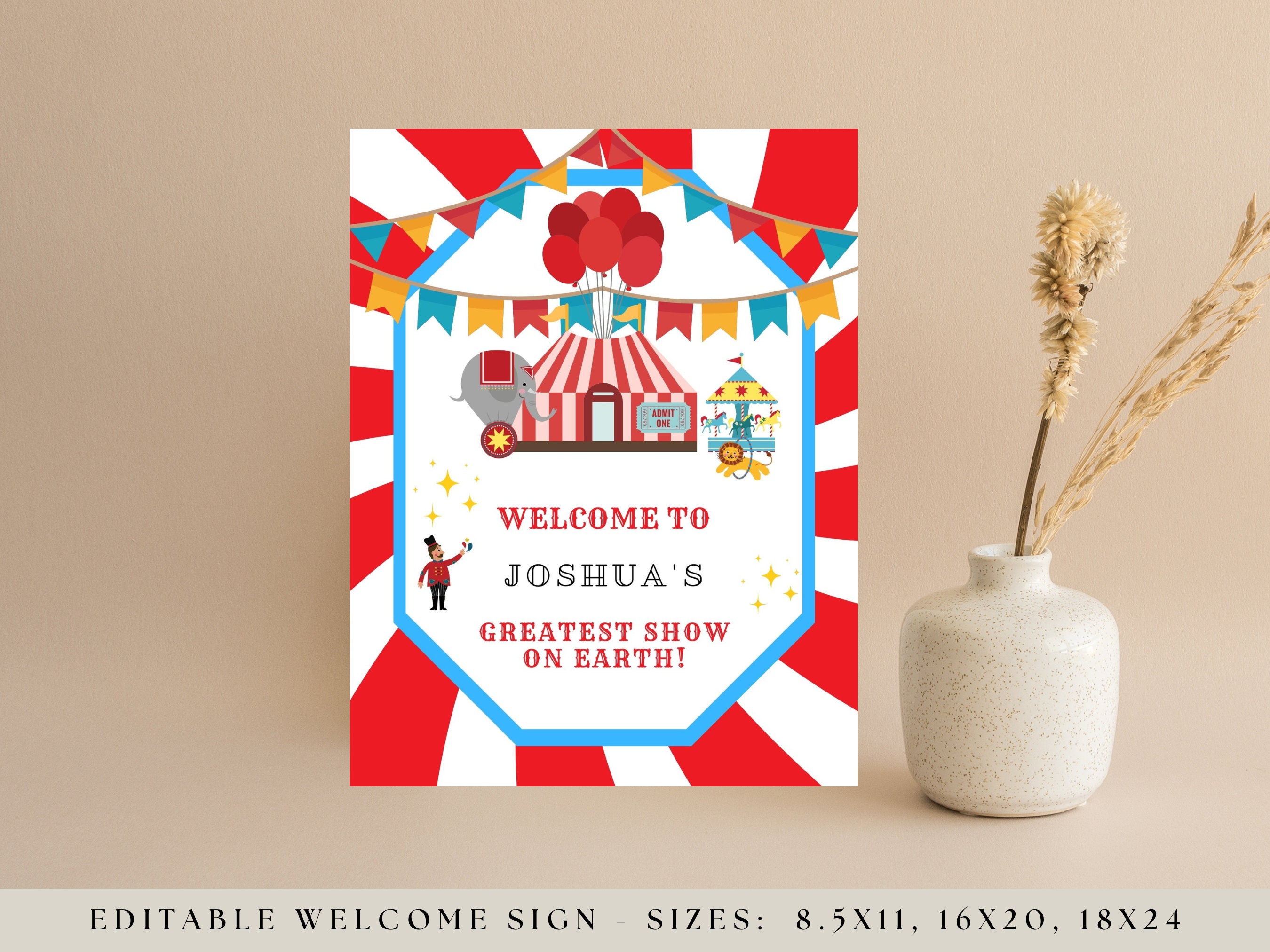 The Ultimate Carnival Party Printable Set, Carnival Signs, Carnival ...