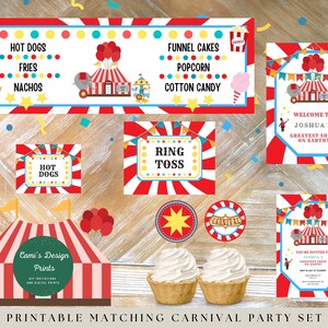 The Ultimate Carnival Party Printable Set Carnival Signs - Etsy